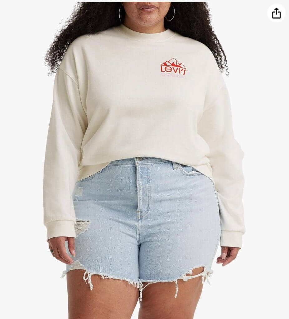 Levi's Damen Plus Size Graphic Salinas Crew Sweatshirt - 44% Rabatt