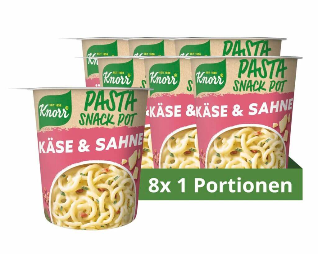 Titel: Knorr Pasta Snack Pot Käse & Sahne - 30% Rabatt