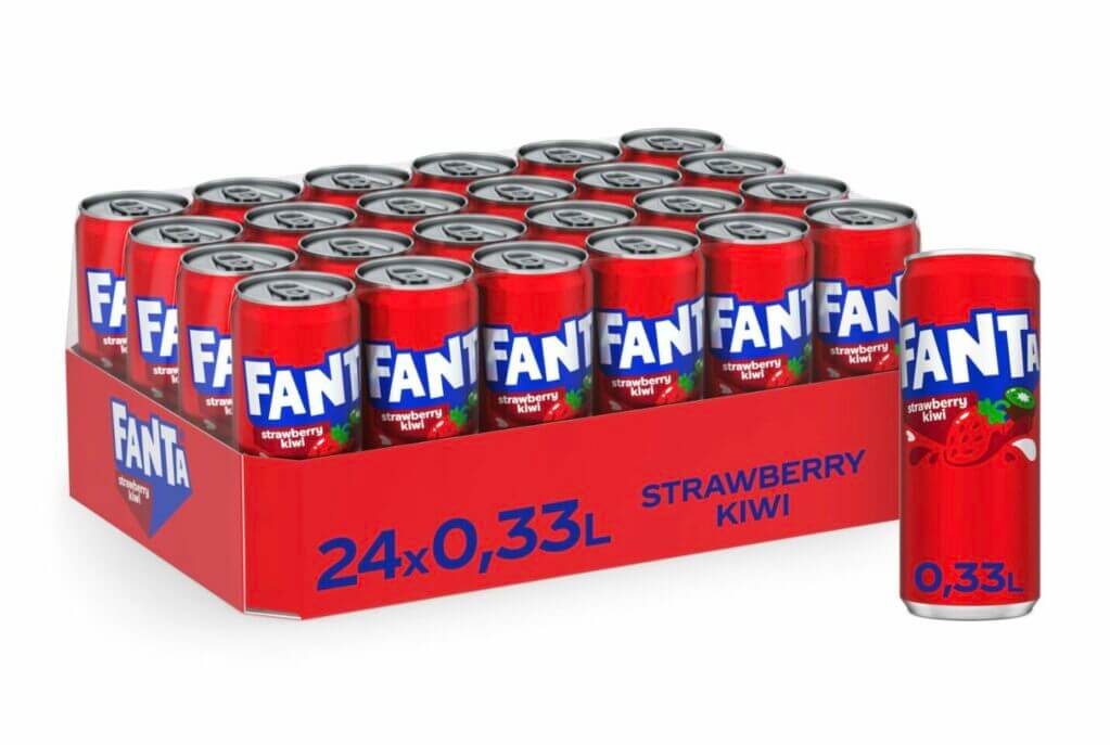 Fanta Strawberry & Kiwi Erfrischungsgetränk (24 Dosen)