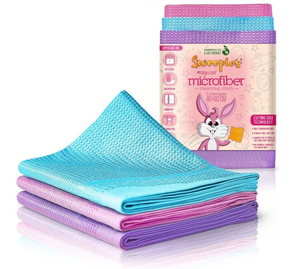 Swoopies® Premium Mikrofasertücher 3er Pack - 48% Rabatt