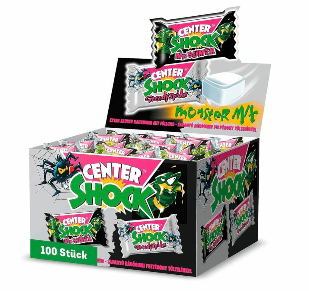Center Shock Monster Mix, Box mit 100 Kaugummis - 53% Rabatt