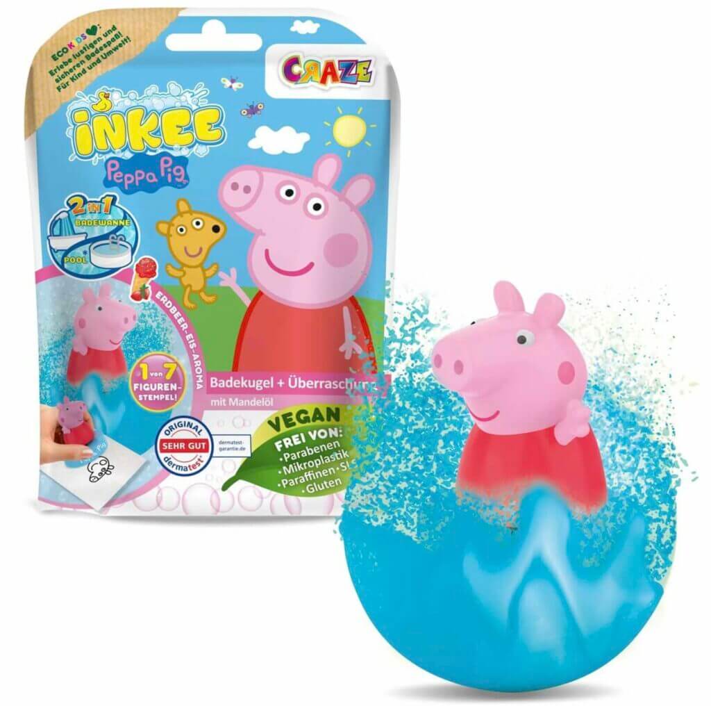 INKEE Peppa Wutz Überraschungs-Badekugel - 24% Rabatt - Spaß und ...